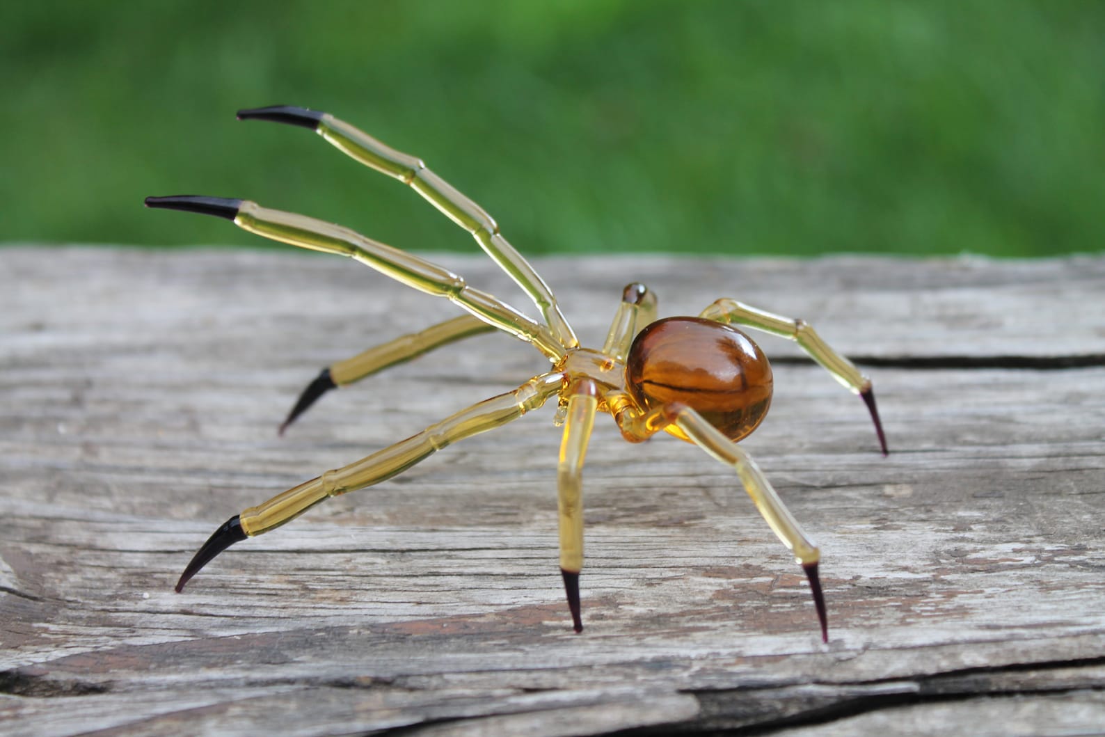 Glass Hand-blown Glass Spider Collectible Figurine, Glass Spider ...