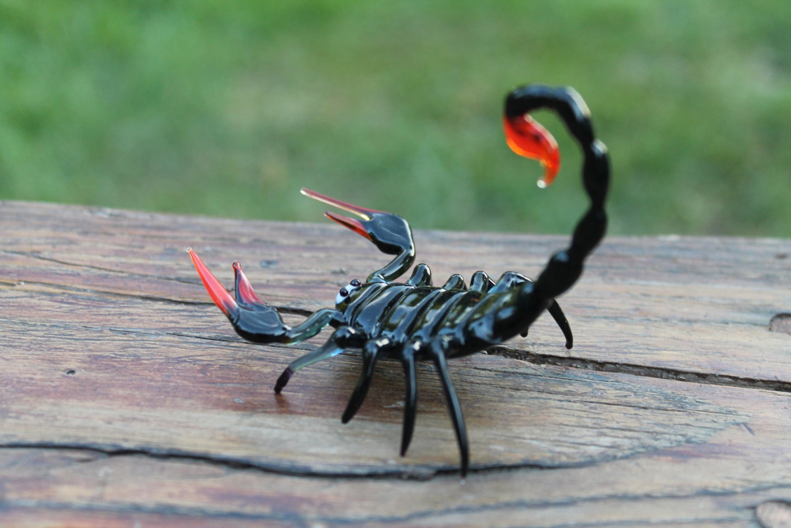 Black Glass Scorpion Figurine Glass Scorpio Scorpion Glass - Etsy