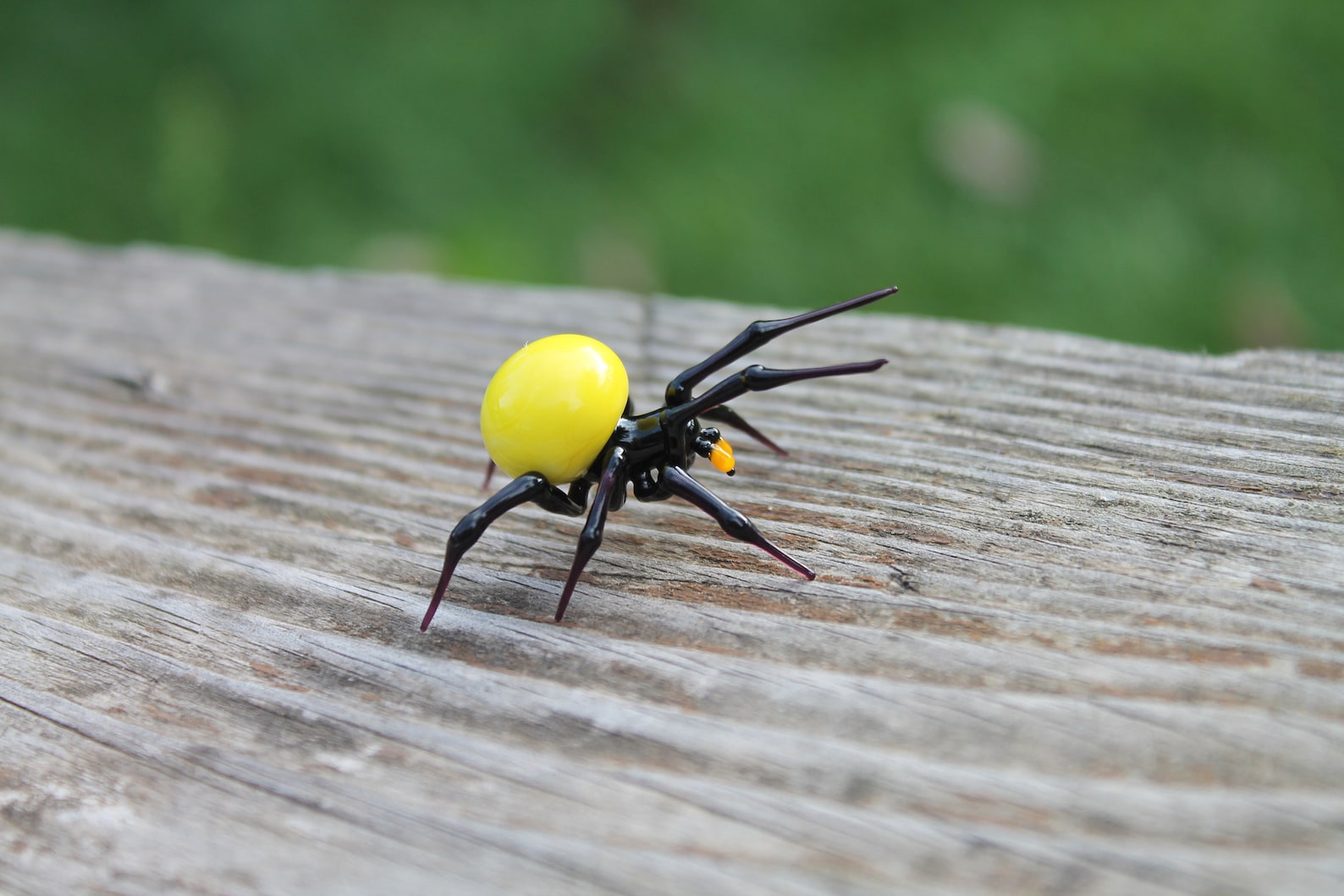 Glass Spider Figurine Blown Glass Spider Glass Spider Miniature Glass ...