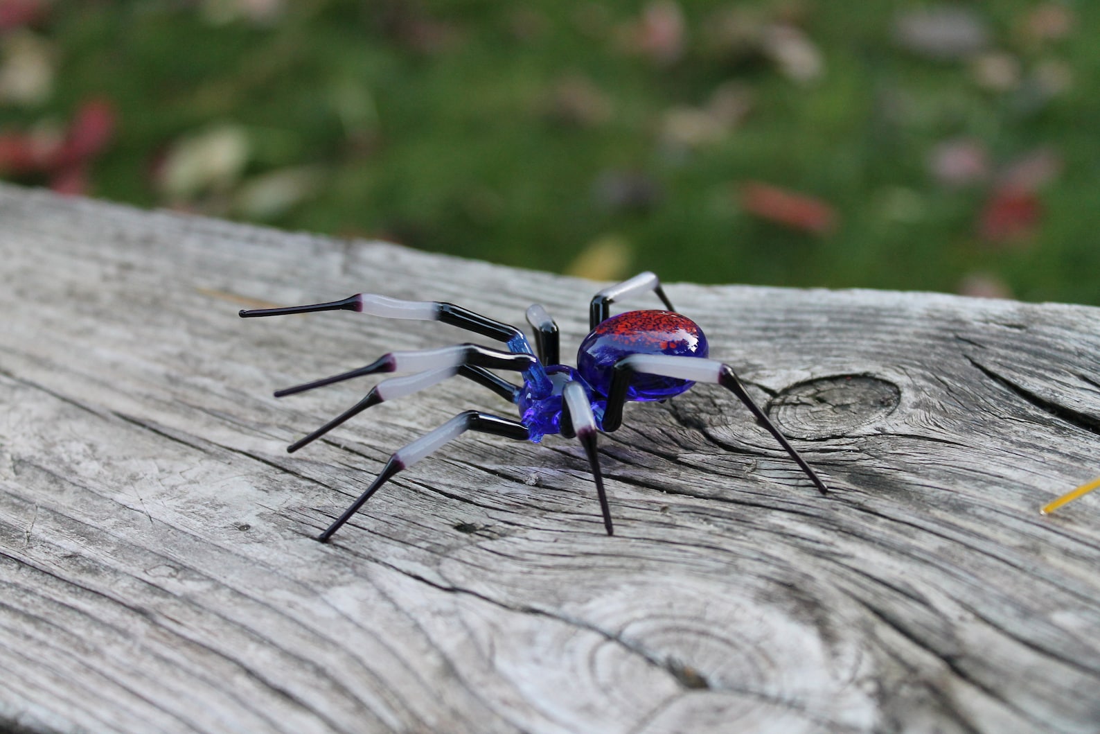 GLASS SPIDER Lampwork Handcrafted Glass Animal, Art Glass Spider ...