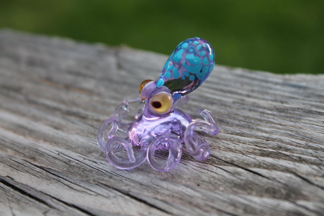 Glass Blue Purple Octopus | Pendants Glass Octopus | Glass Ocean ...
