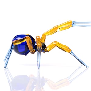 Art Glass Spider Figurine, Spider Figurine, Figurine Blown Glass Spider ...