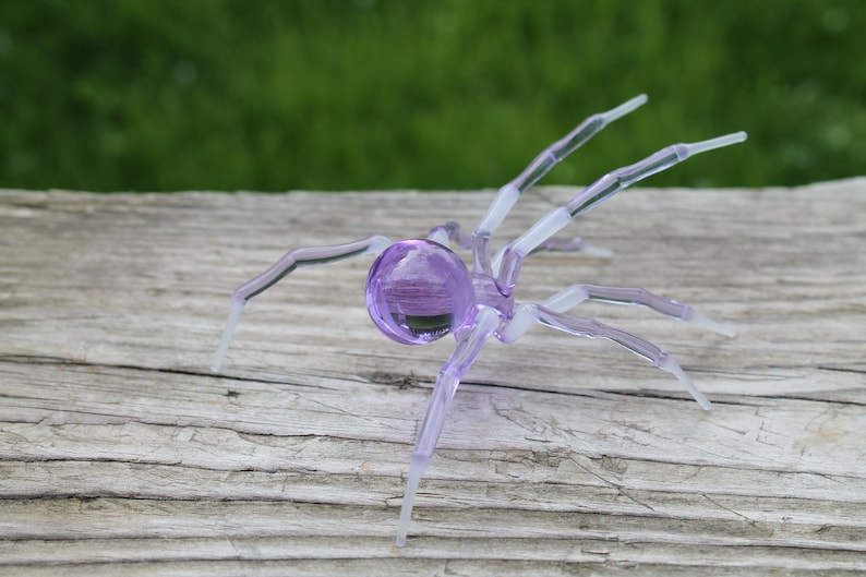GLASS SPIDER Lampwork Handcrafted Glass Animal, Art Glass Spider ...