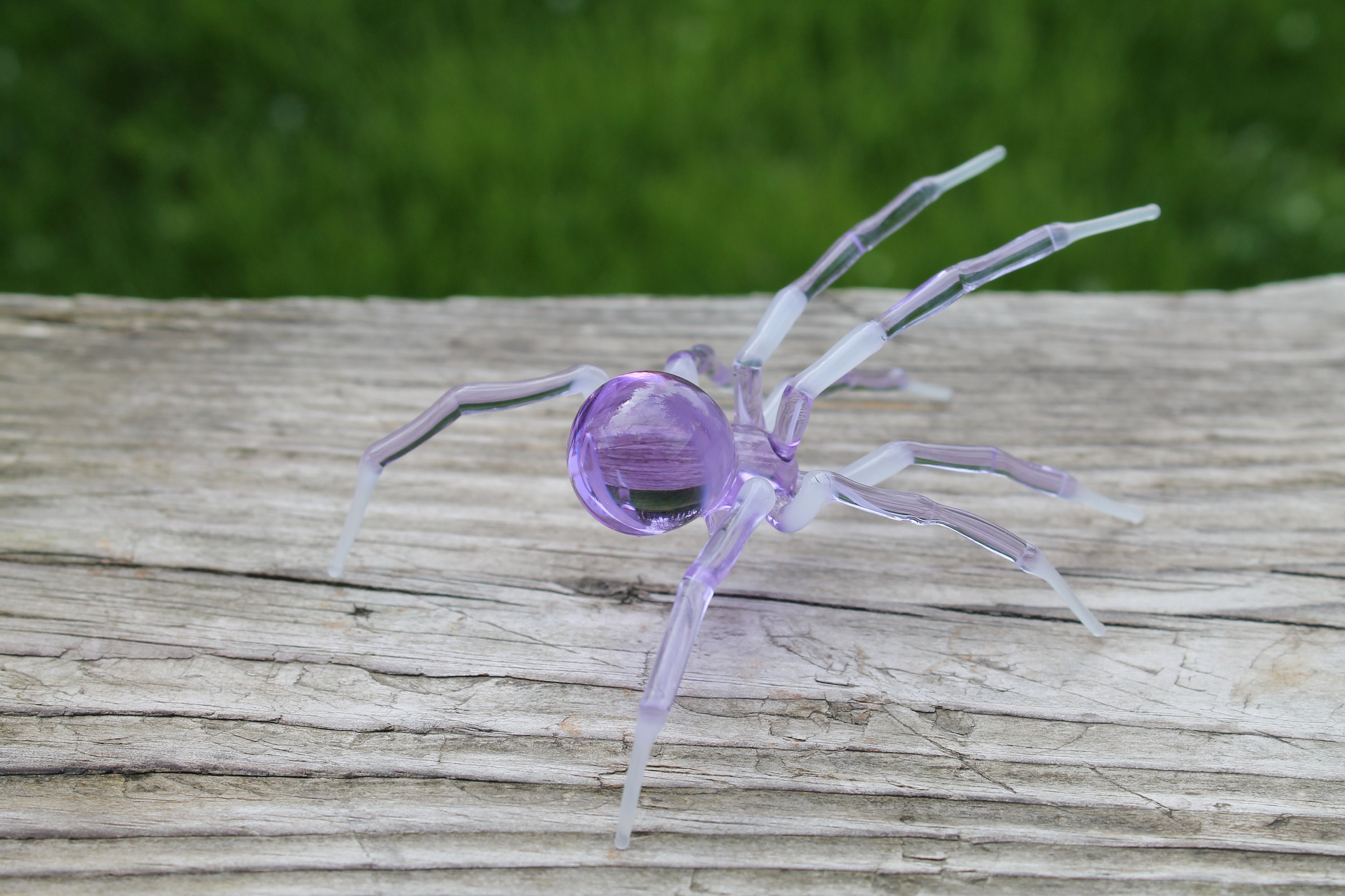 GLASS SPIDER Lampwork Handcrafted Glass Animal, Art Glass Spider ...