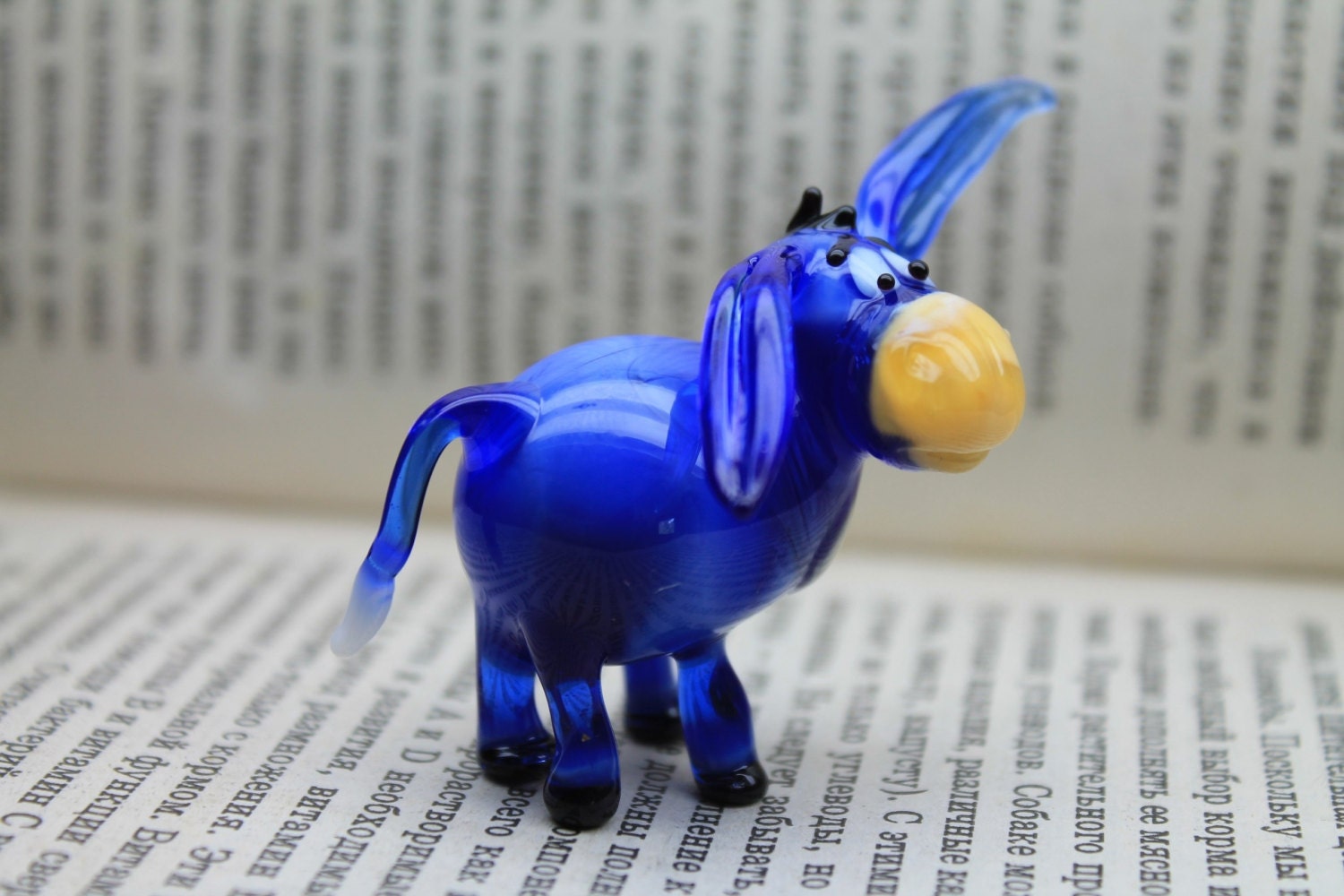 Blown Glass Donkeys Glass Donkey Sculpture Collectible Donkey Figurine ...