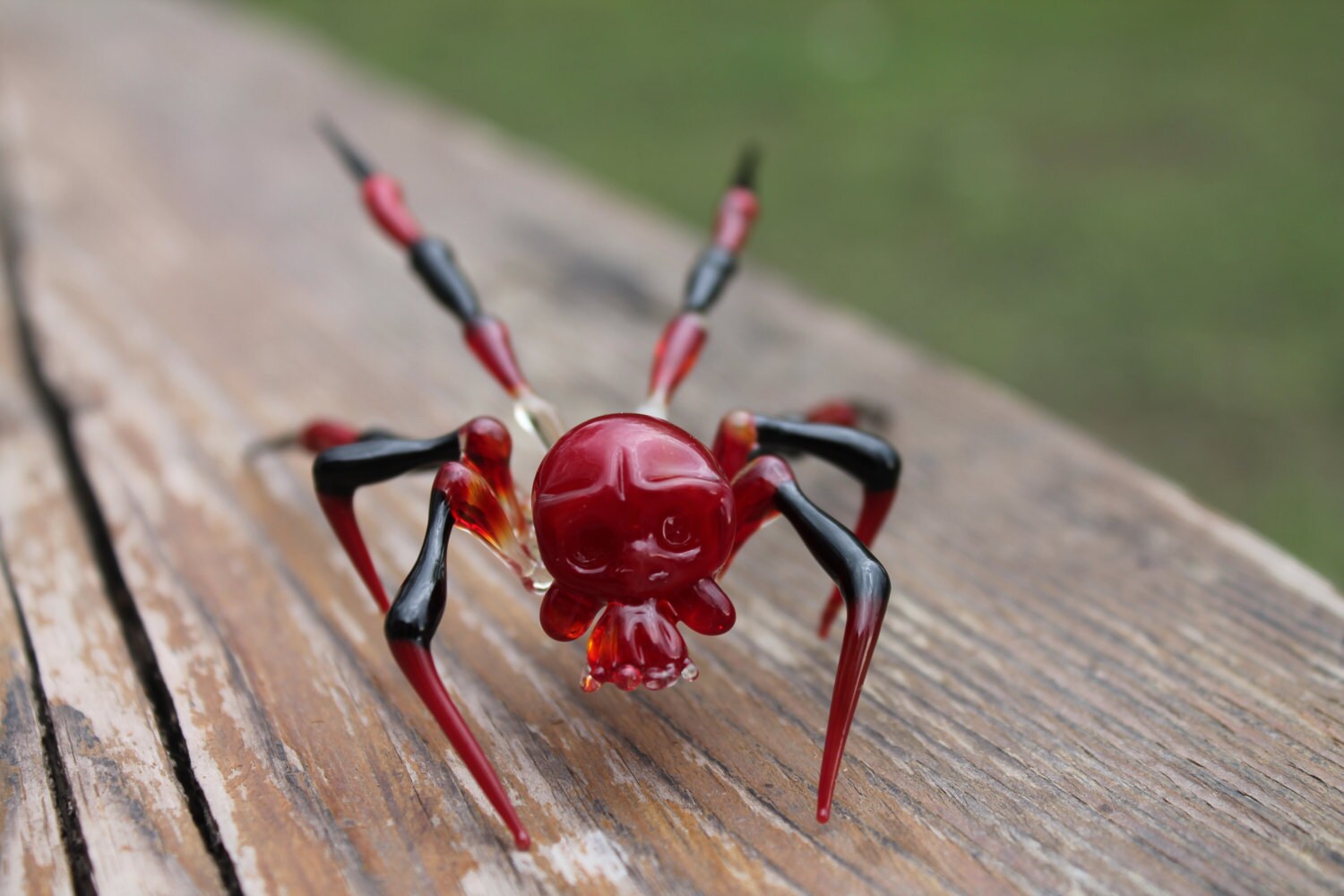 The Skull Spider Glass Spider Figurine Blown Glass Spider - Etsy