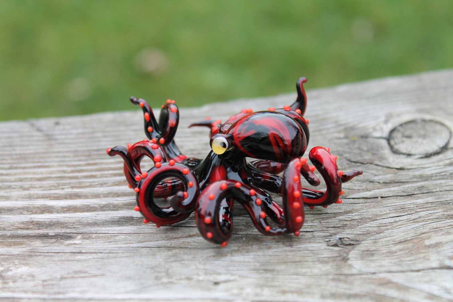 Blown Glass Octopus Glass Figurine Octopus Glass Ocean Octopus | Etsy