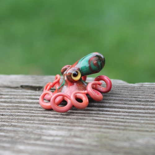 Glass Octopus Sculpture - Etsy