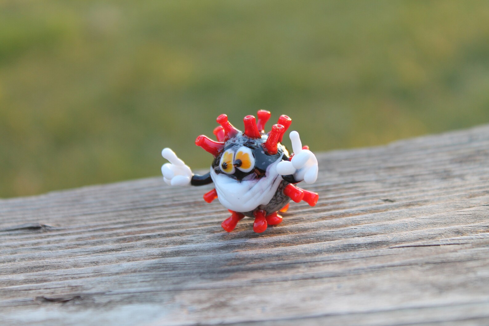 Glass Virus Sculpture Glass Figurine Virus Microbe Virus - Etsy