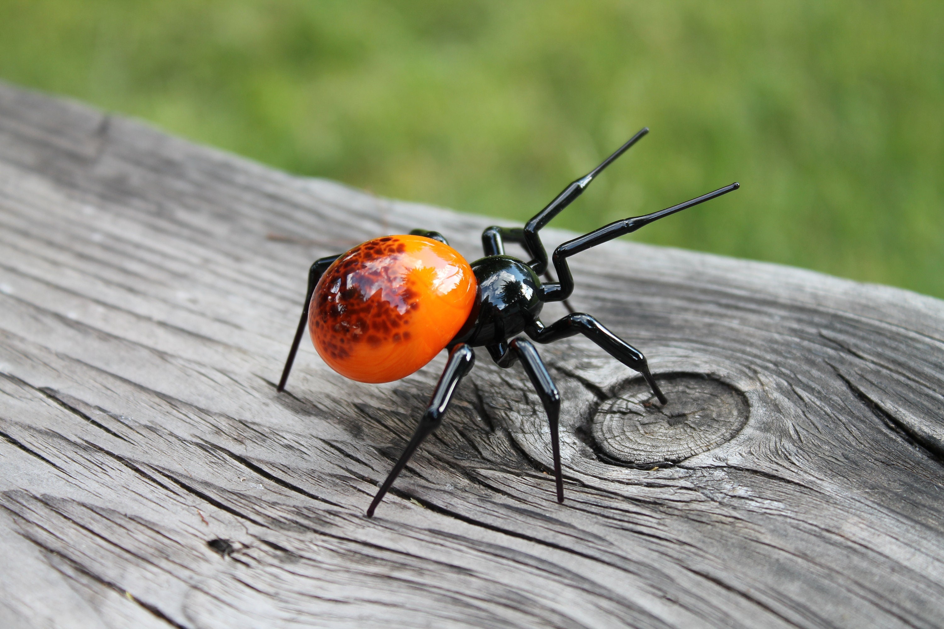 Art Glass Spider Sculpture Blown Glass Figurine Art Insect - Etsy