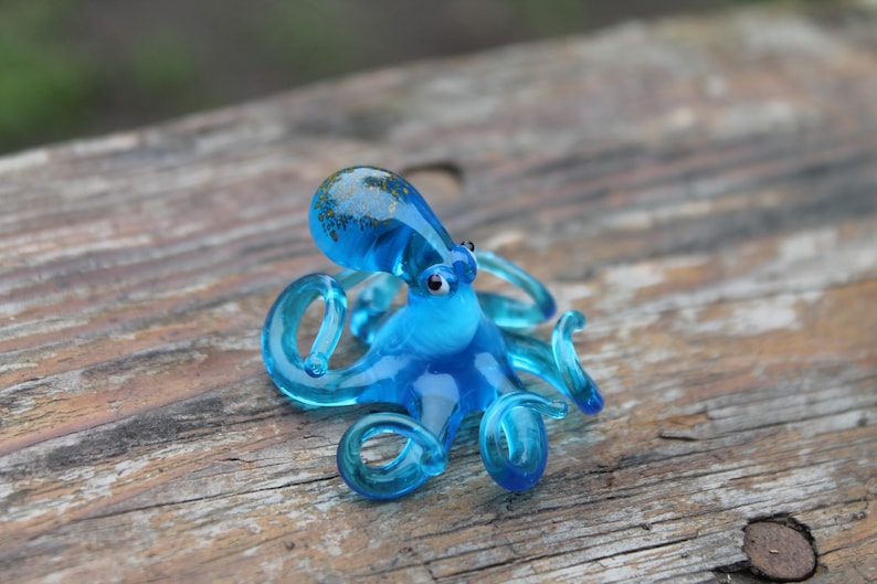 Glass Octopus Sculpture - Etsy