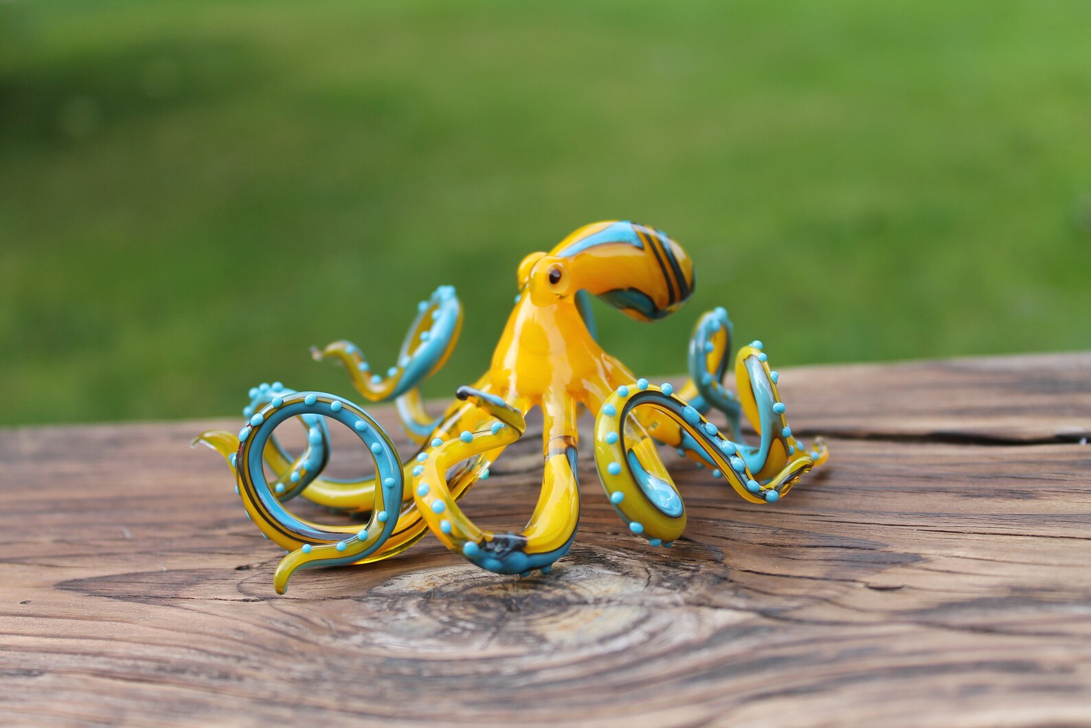 Blown Glass Octopus Glass Figurine Octopus Glass Ocean Octopus - Etsy