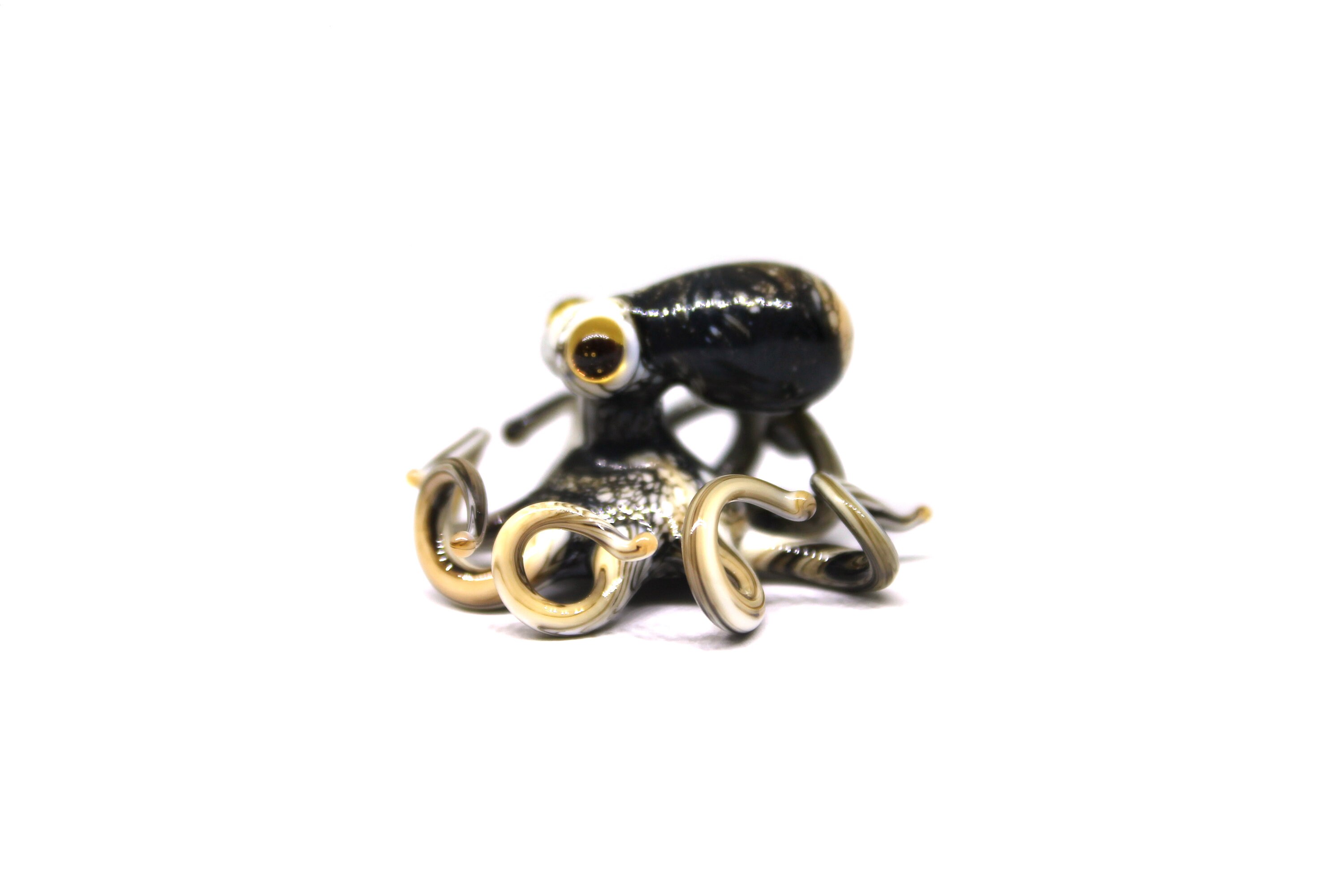 Small Glass Octopus Glass Figurine Miniature Octopus Little Glass ...