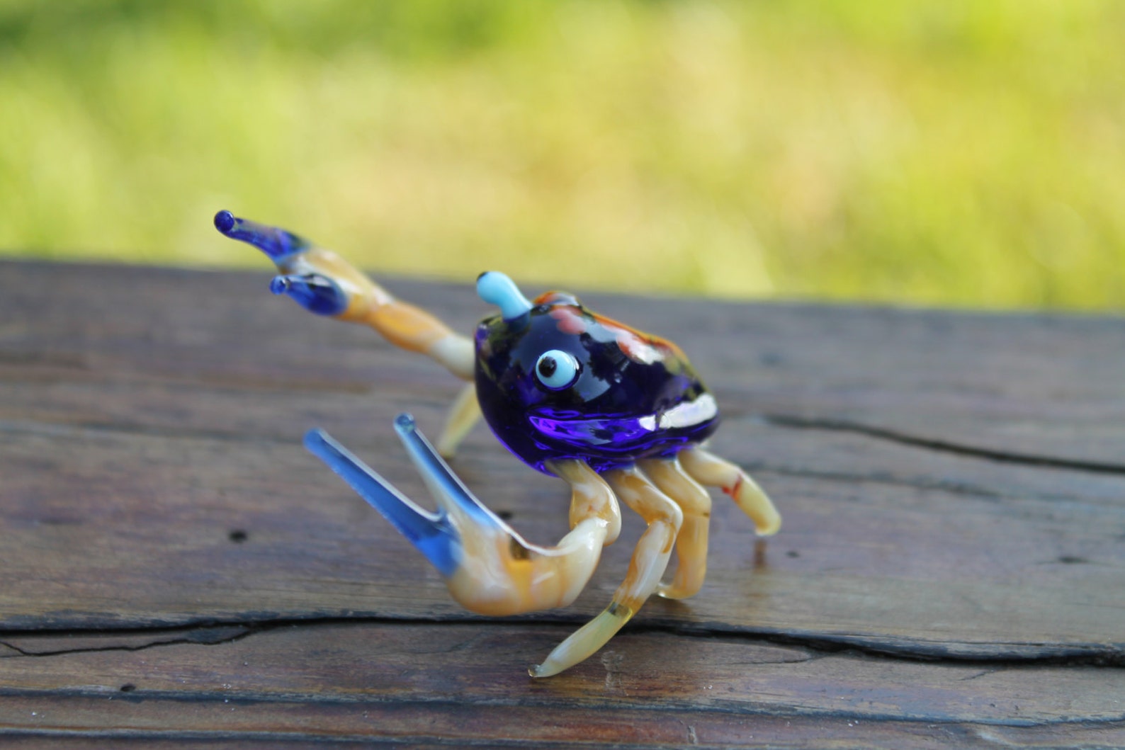 Glass Crab, Art Glass Crab, Blown Glass Crab, Sculpture Made of Glass ...