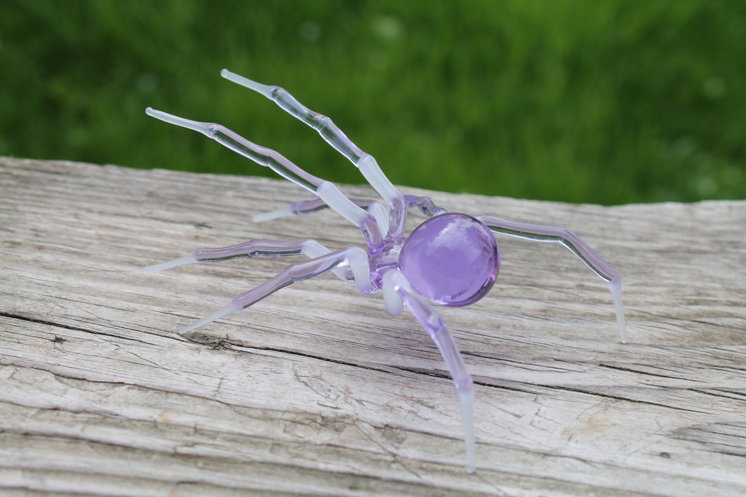 GLASS SPIDER Lampwork Handcrafted Glass Animal, Art Glass Spider ...