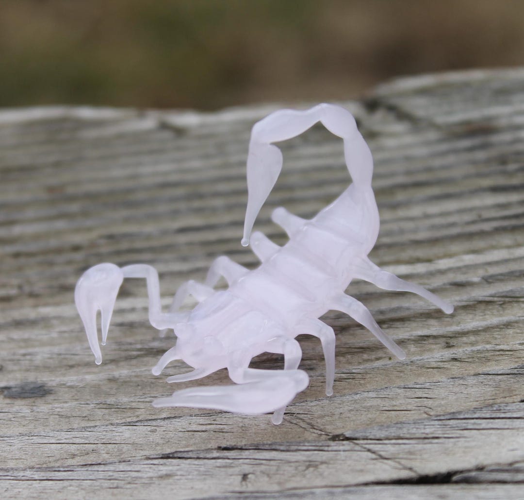 Pink Scorpion Glass Miniature, Animals Glass, Art Glass, Blown Glass ...