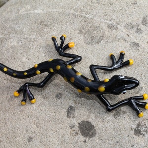 Spotted Salamander the Lizard Glass Salamander Figurine Blown Glass ...