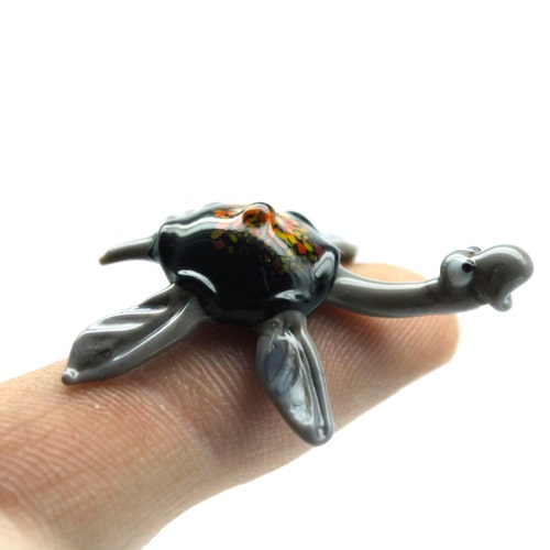 GLASS TURTLE Lampwork Turtle Glass Miniature Turtle Animals - Etsy