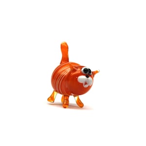 Glass Cat Miniature, Animals Glass, Art Glass Cat, Glass Blown Cat ...