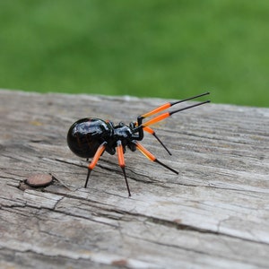Glass Spider Figurine Blown Glass Spider Glass Spider Miniature Glass ...