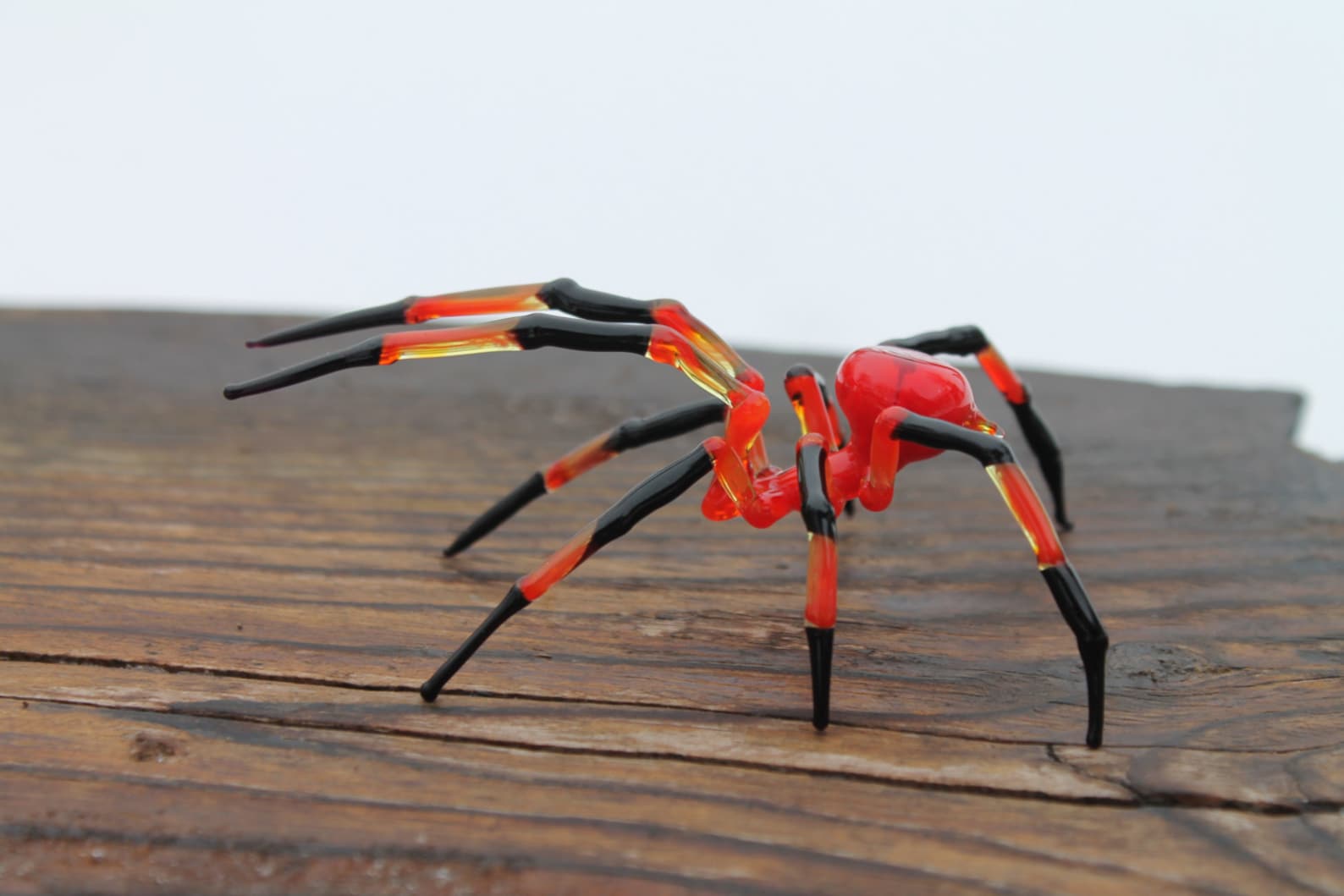Glass Spider Spider Blown Glass Art Glass Sculpture Made of - Etsy