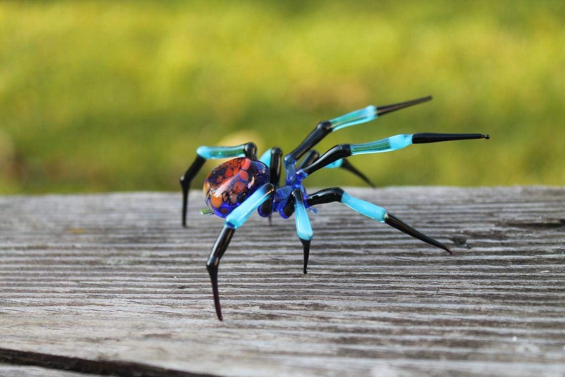 GLASS SPIDER Lampwork Handcrafted Glass Animal Art Glass - Etsy