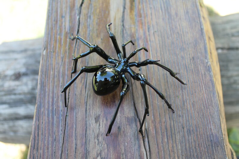 Glass Spider Spider Blown Glass Art Glass Spider Halloween - Etsy