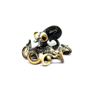 Small Glass Octopus Glass Figurine Miniature Octopus Little Glass ...