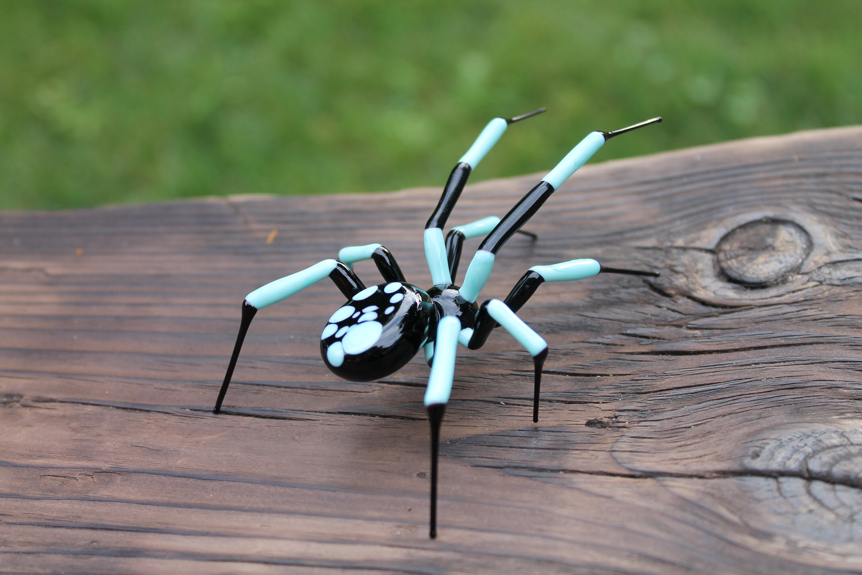 Art Glass Spider Figurine Blown Glass Spider Spider | Etsy