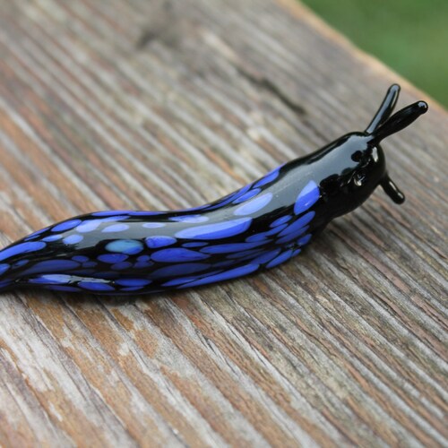Spotted Slug Glass Sculpture GLASS SLUG Lampwork Glass Animals - Etsy