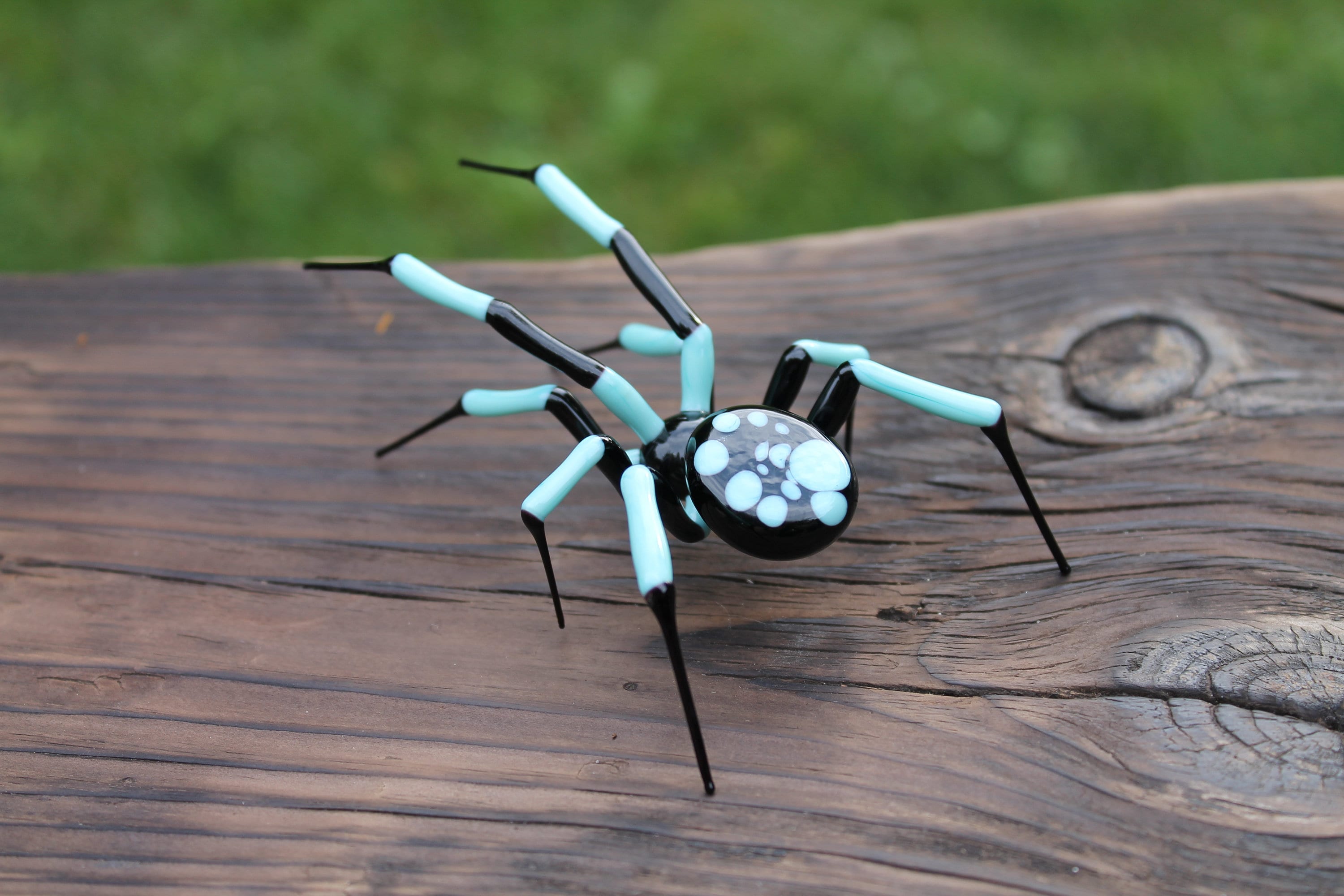 Art Glass Spider Figurine Blown Glass Spider Spider | Etsy