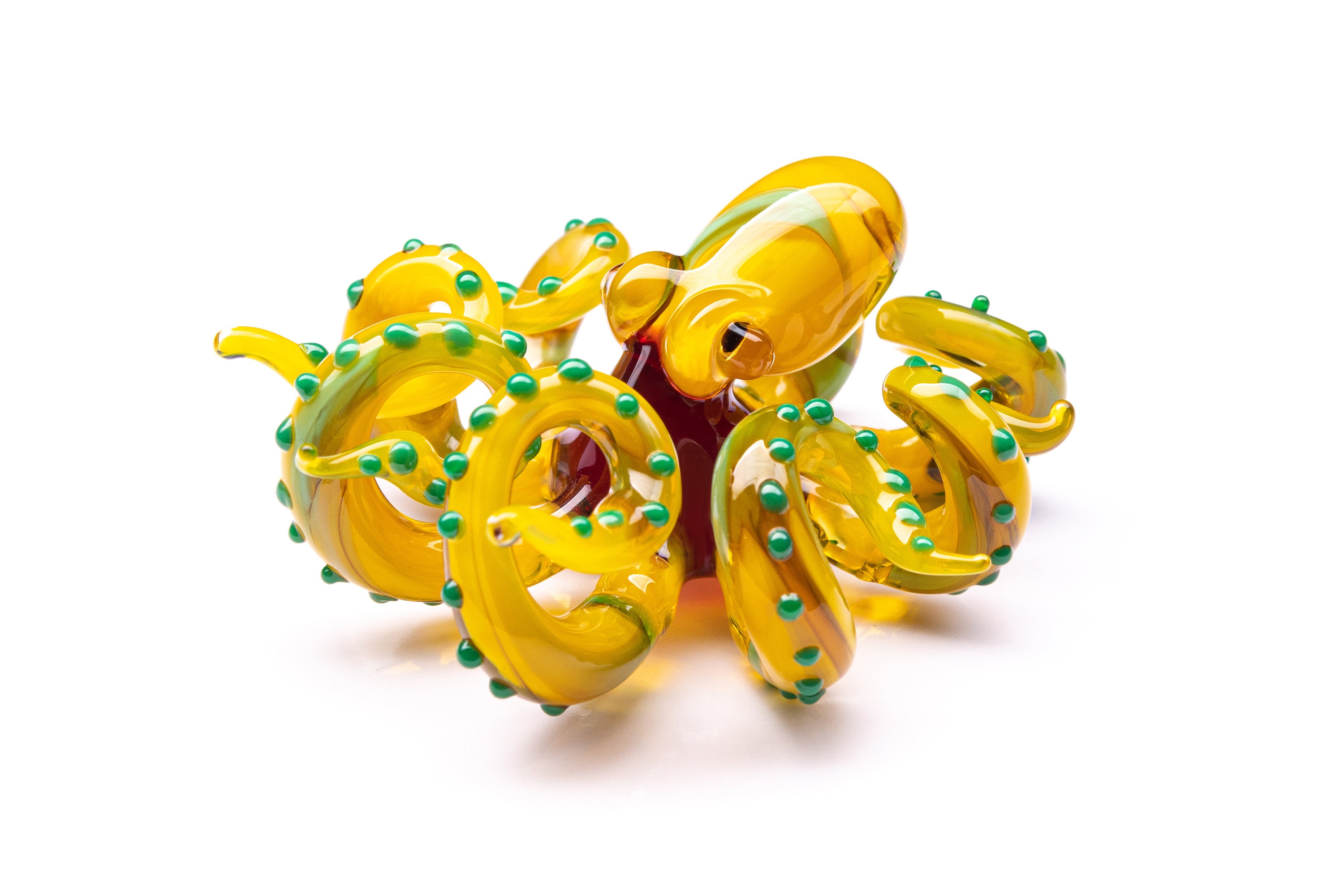 Blown Glass Octopus Glass Figurine Octopus Glass Ocean Octopus - Etsy