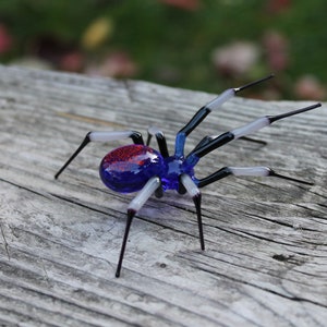 GLASS SPIDER Lampwork Handcrafted Glass Animal, Art Glass Spider ...