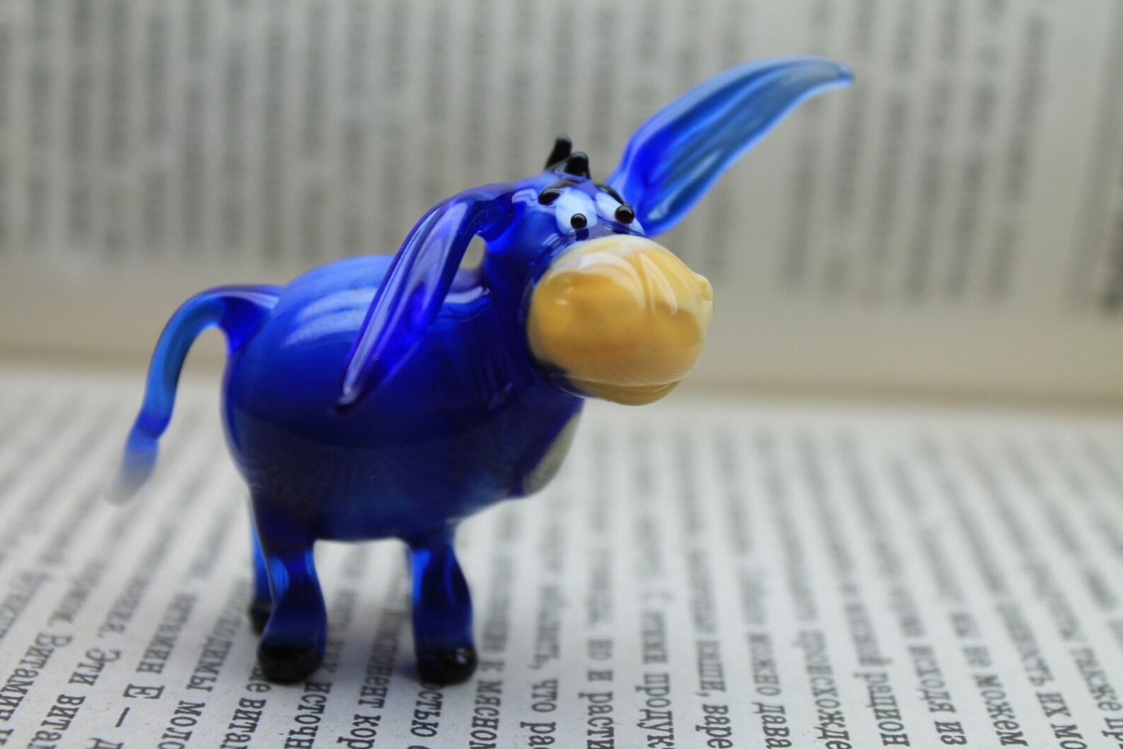 Blown Glass Donkeys Glass Donkey Sculpture Collectible Donkey - Etsy
