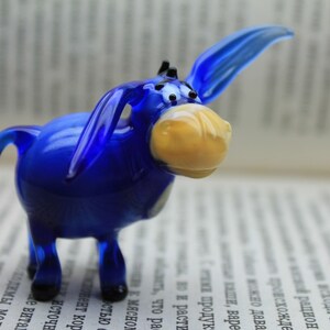 Blown Glass Donkeys Glass Donkey Sculpture Collectible Donkey Figurine ...