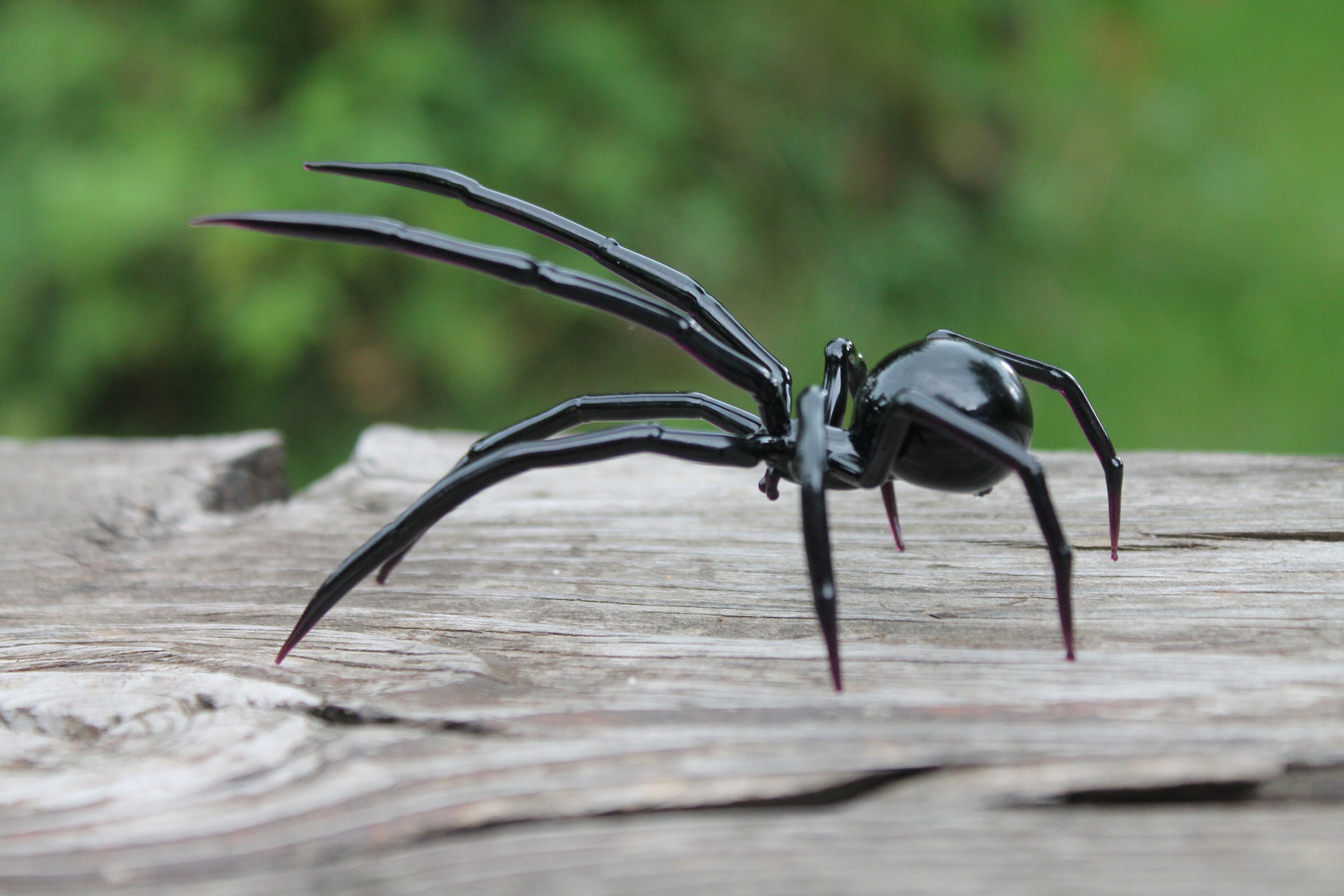 Glass Hand-blown Glass Spider Collectible Figurine Glass - Etsy