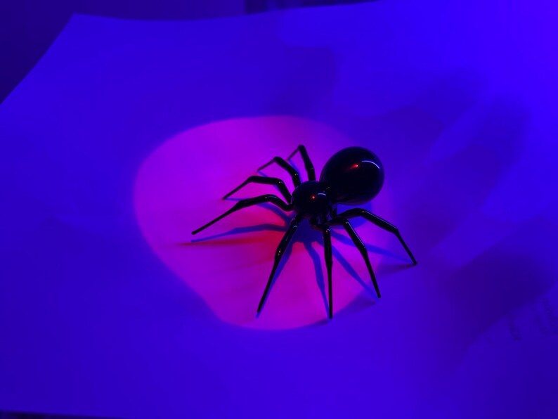 Spider Glass Art Glass Spider Figurine Glass Figurine Insects - Etsy