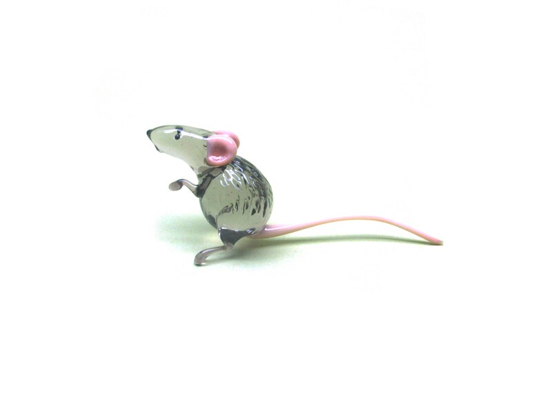 Rat Glass Miniature Animals Glass Rat Art Glass Glass Blown - Etsy
