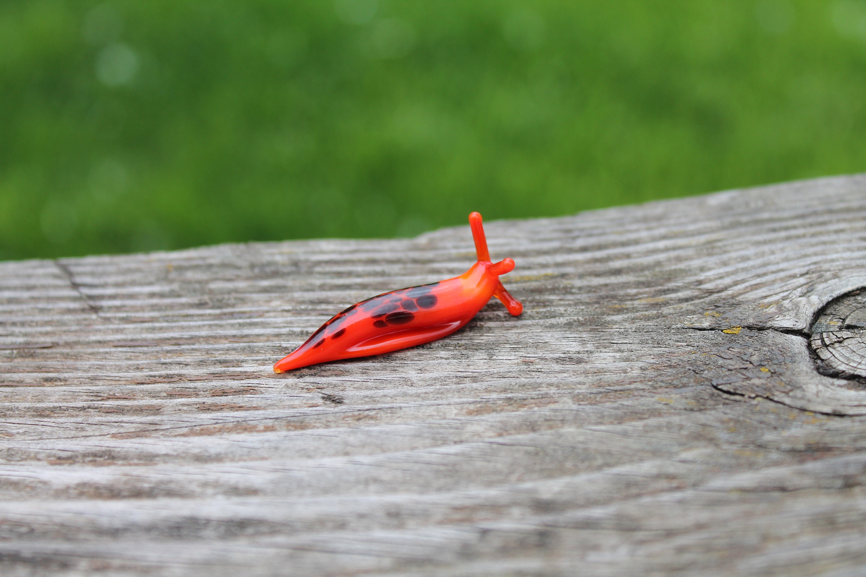 Spotted Slug Glass Sculpture GLASS SLUG Lampwork Glass Animals - Etsy
