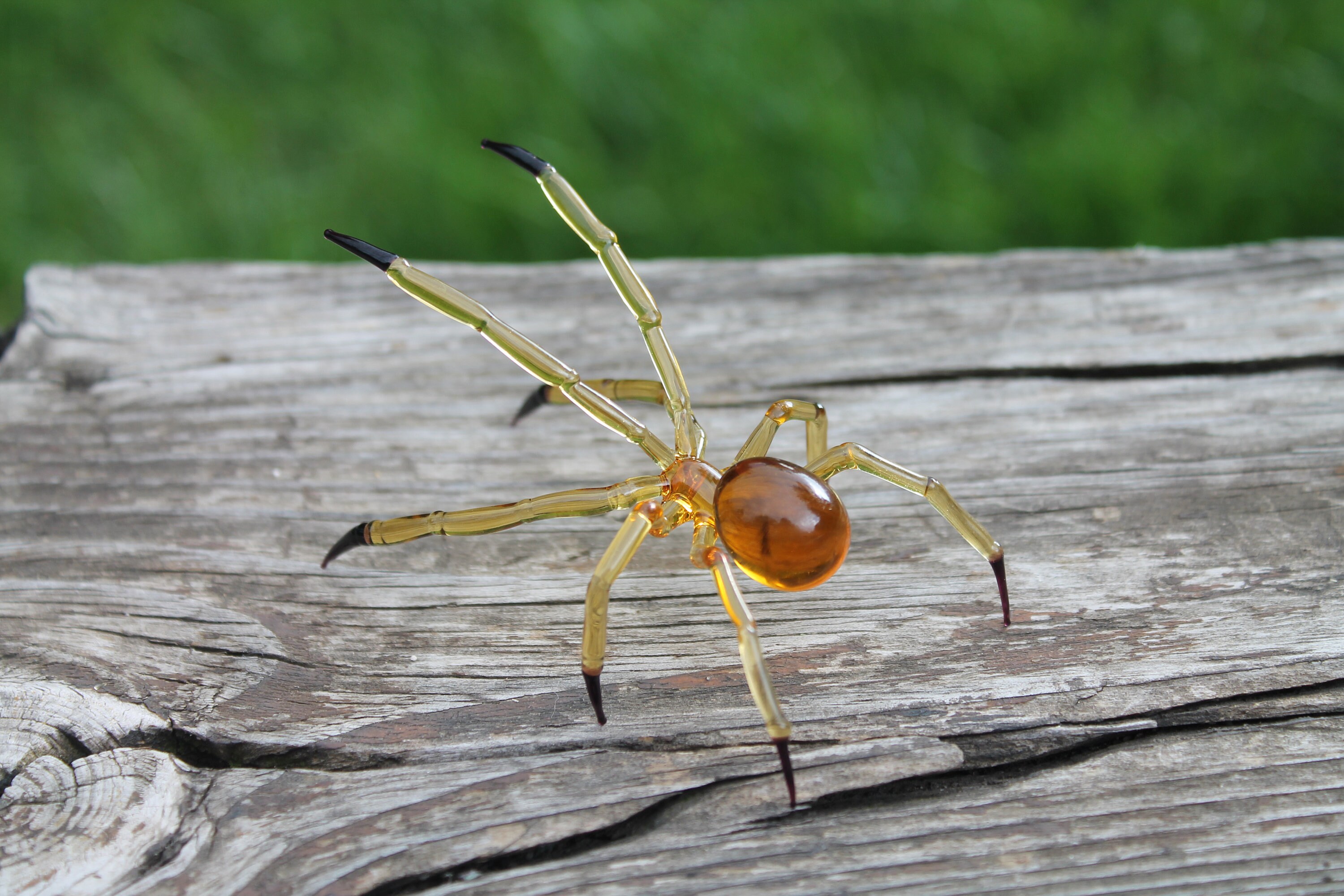 Glass Hand-blown Glass Spider Collectible Figurine, Glass Spider ...