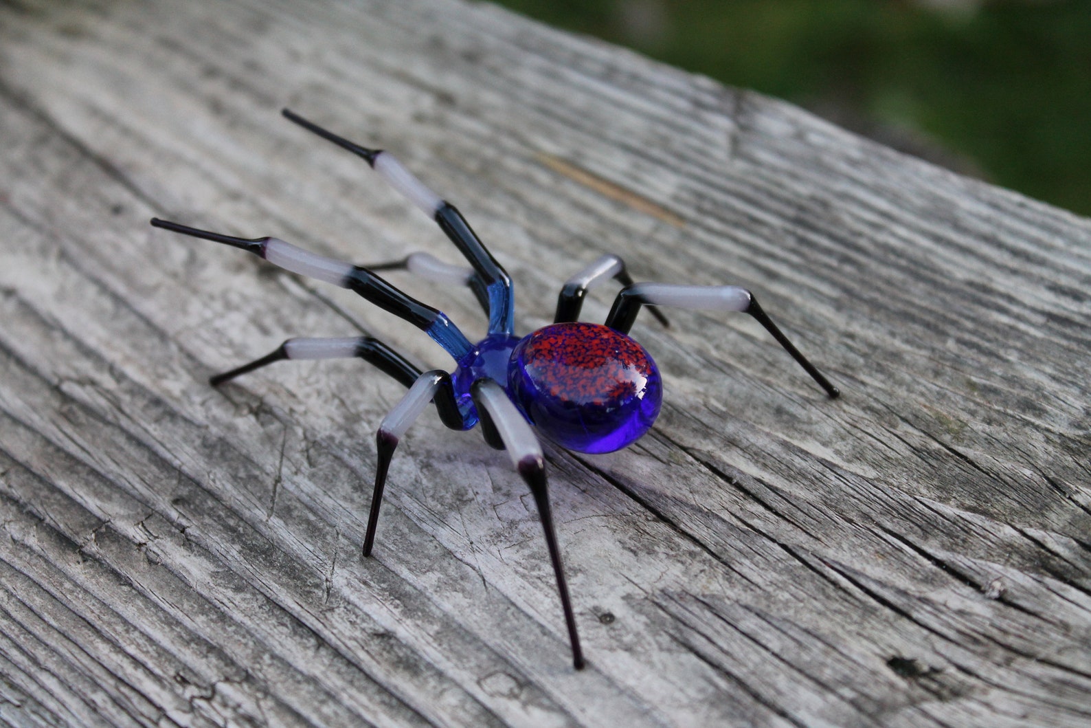 GLASS SPIDER Lampwork Handcrafted Glass Animal, Art Glass Spider ...