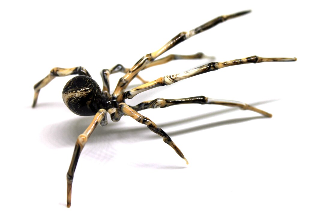 GLASS SPIDER Lampwork Handcrafted Glass Animal, Art Glass Spider ...