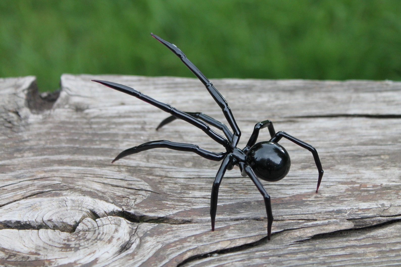 Glass Hand-blown Glass Spider Collectible Figurine, Glass Spider ...