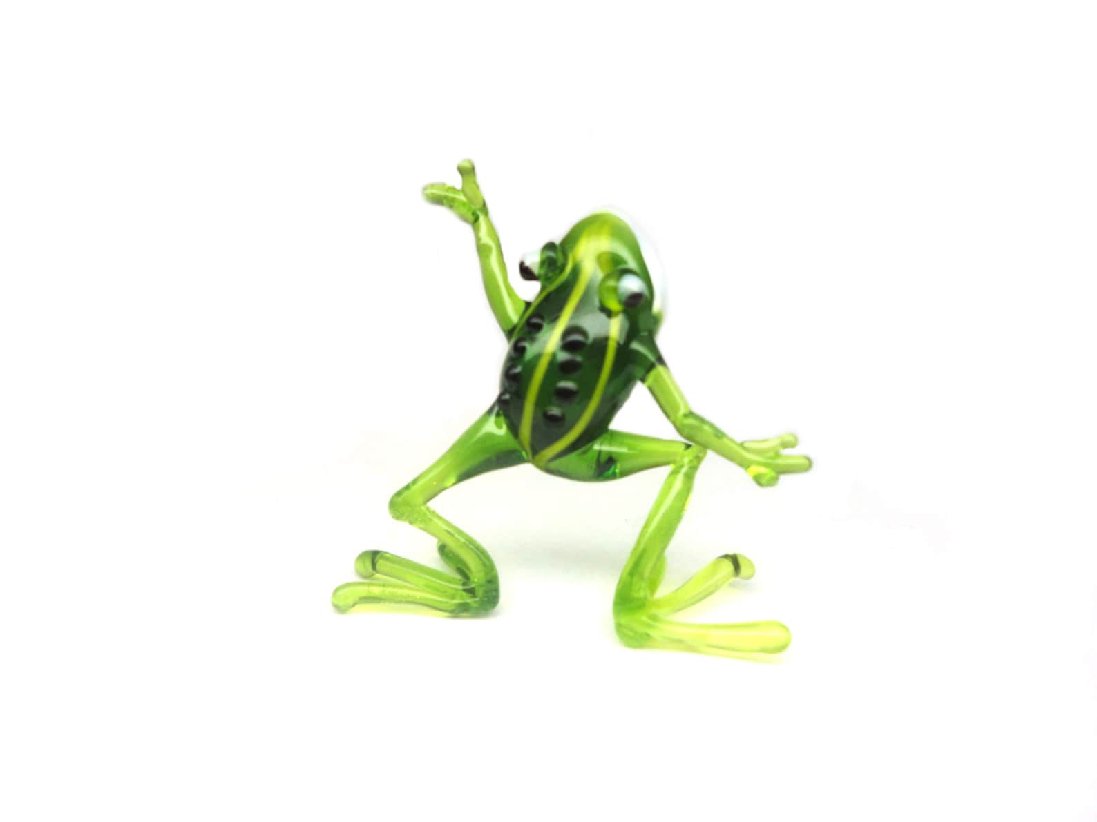 Glass Frog Hand-blown Collectible Figurine, Art Glass, Blown Glass ...