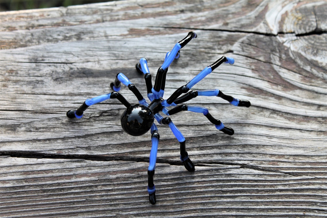 Hand Blown Glass Tarantula Blown Glass Tarantula Spider Sculpture ...