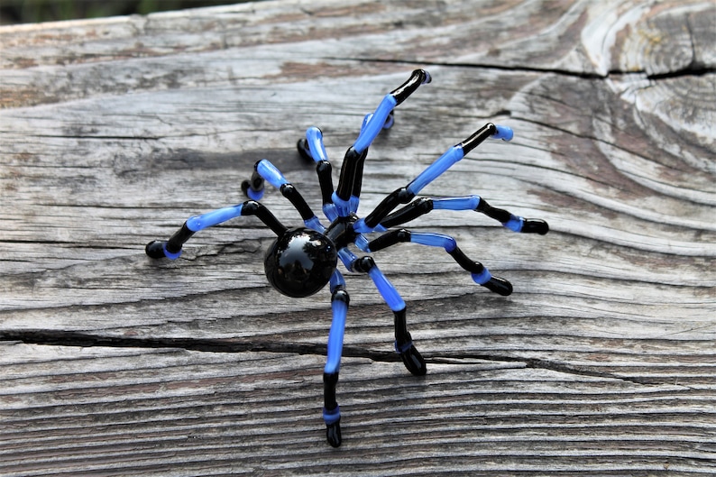 Hand Blown Glass Tarantula Blown Glass Tarantula Spider Sculpture ...
