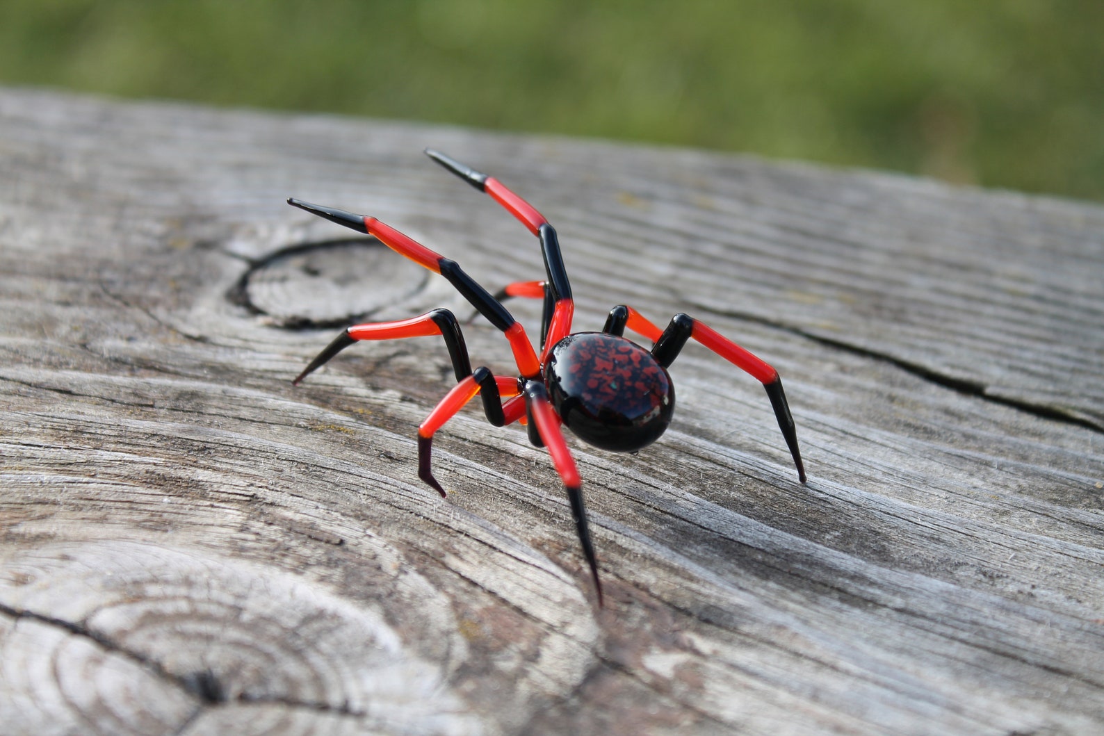 Blown Glass Figurine Art Insect Black SPIDER Art Glass Spider - Etsy