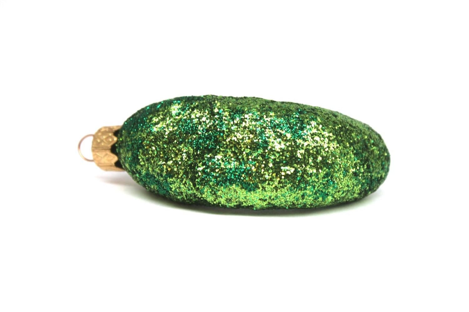 GREEN SPARKLE PICKLE Blown Glass Christmas Glass Christmas Pickle - Etsy