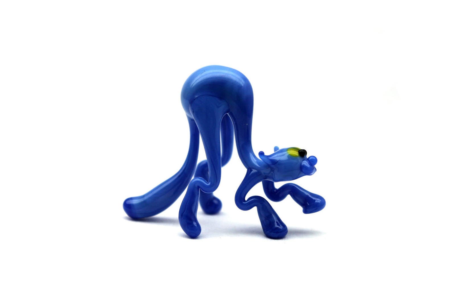 Glass Cat Miniature Animals Glass Art Glass Cat Glass Blown - Etsy