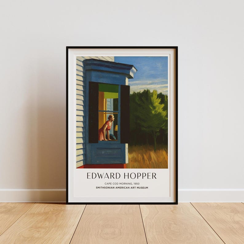 Edward Hopper 'cape Cod Morning' Art Print, Realist Coastal Painting ...
